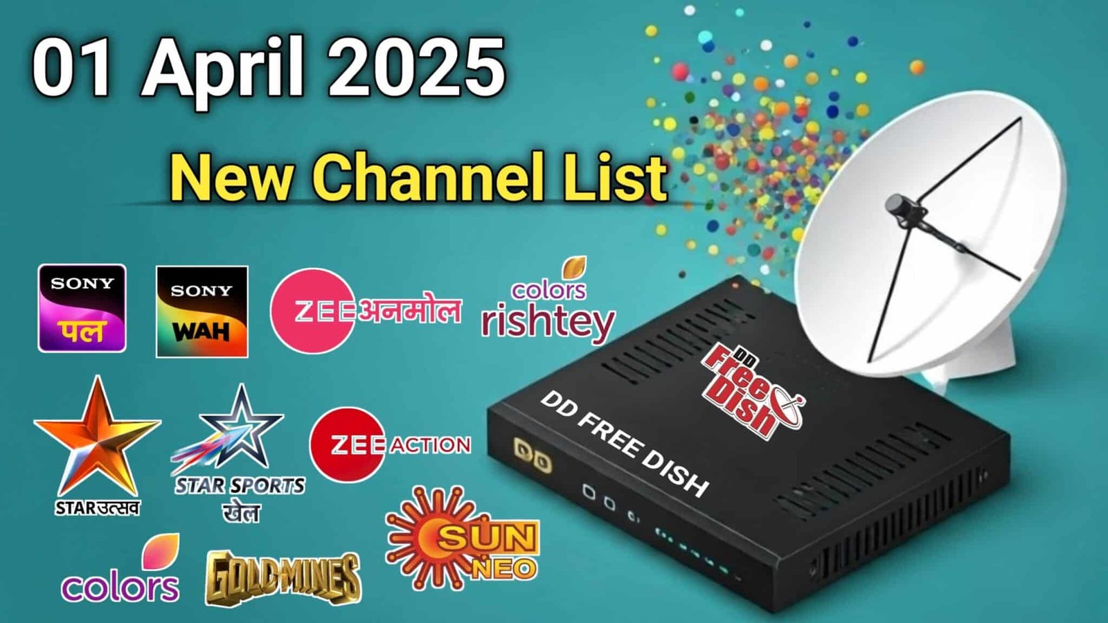 DD FREE DISH CHANNEL LIST TODAY 2025