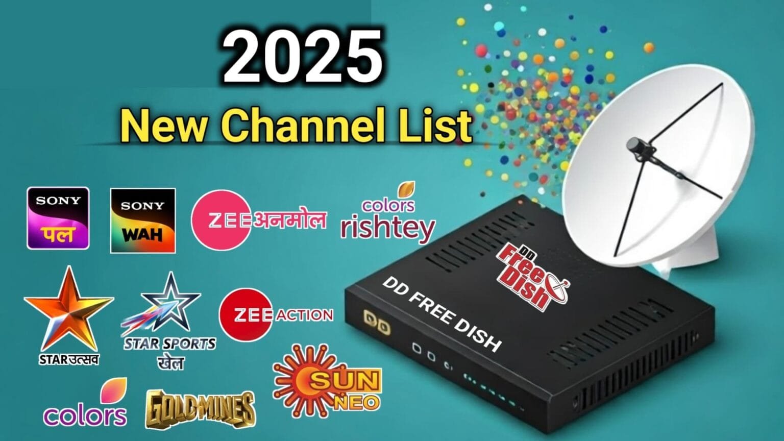 DD FREE DISH CHANNEL LIST TODAY 2025